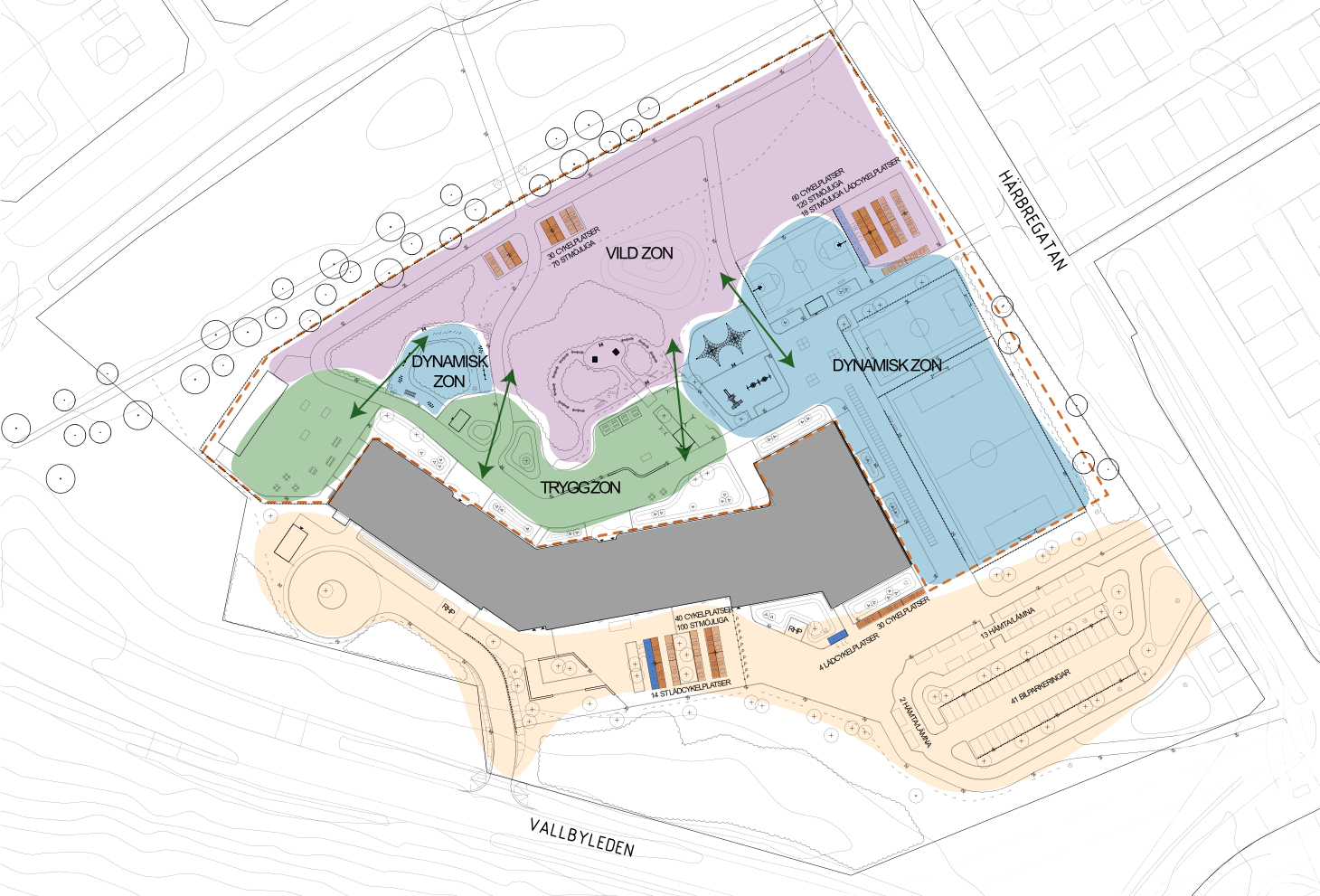 NY Illustrationsplan zoner 1.500A1.ai - ETTELVA Arkitekter